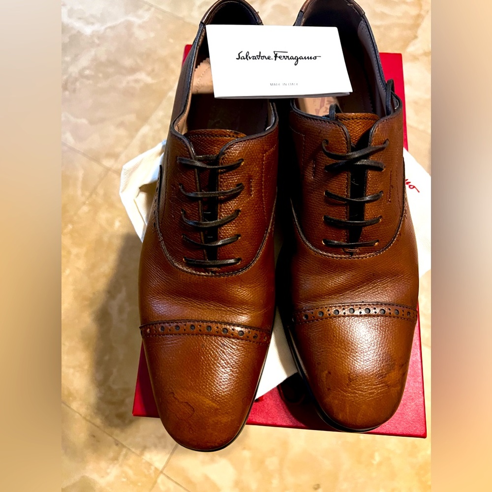 Salvatore Ferragamo Mens Riley Shoe - Gem